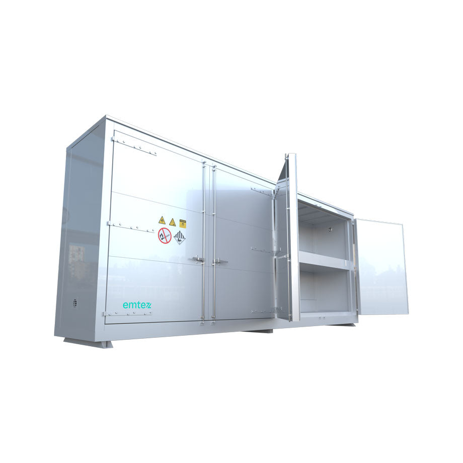 8-Meter LithiumVault Container - || Hinge doors on 2 Levels – Emtez