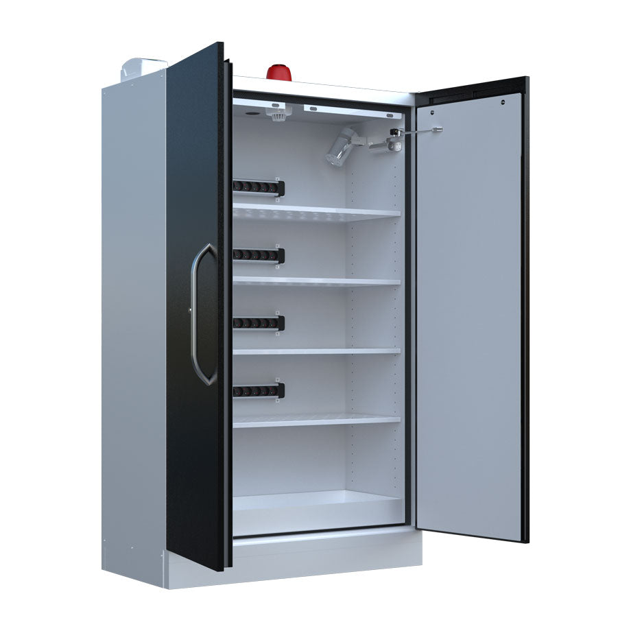 LithiumVault FirePro® Single-Phase Cabinet with Control Panel & Chargi ...