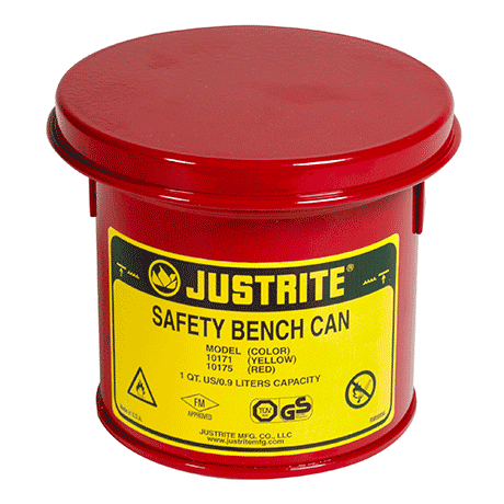 1ltr Justrite® Bench Can – Emtez