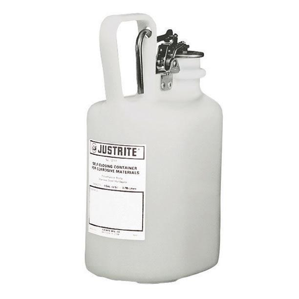 4ltr Justrite® Self-Close Corrosive Waste Can – Emtez