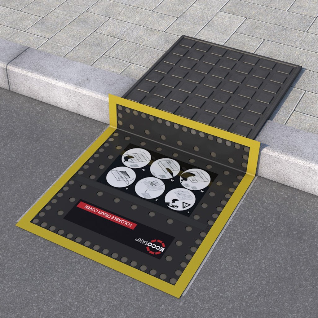 Folding Drain Cover (750mm x 630mm x 0.9mm) – Empteezy